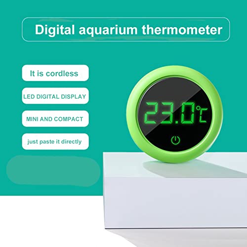 Digital Aquarium Thermometer, Miniature Cordless LED Digital Screen ...