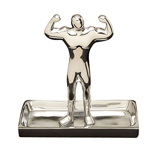 Amazon.com: Glossy Silver "Macho Man" Statue : Home & Kitchen