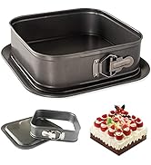 Amazon.com: FONTSATTY Rectangle Springform Pan 9.45x5.5 inch Cheesecake ...