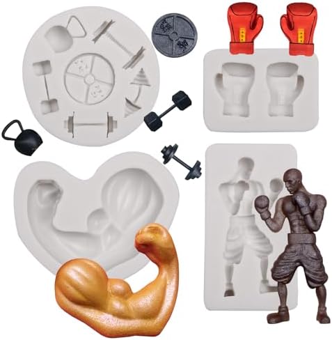 Amazon.com: Sports Fitness Workout Exercise Dumbbell Silicone Molds ...