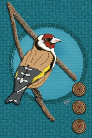 Goldfinch Notebook: Beautiful Goldfinch journal, 120 pages lined paper ...