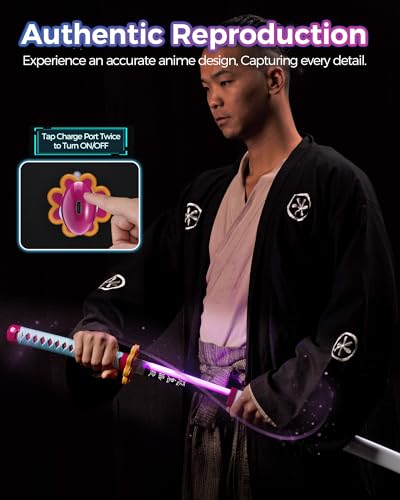 Snapklik.com : Zisu Light Up Mitsuri Sword - 40-Inch Sword