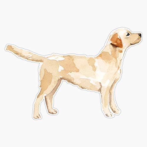 Amazon.com: Yellow Lab Silhouette Watercolor Vinyl Waterproof Sticker ...