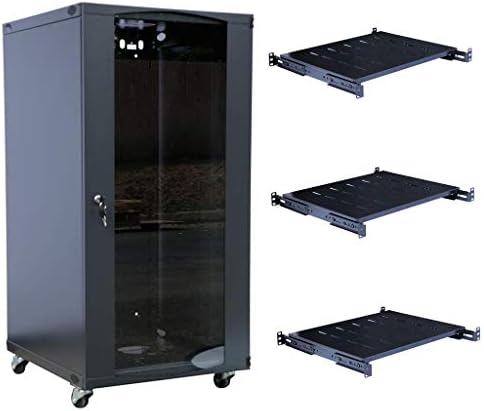 Amazon.com: NavePoint 15U Wall Mount Network Server Cabinet Rack Glass ...