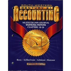 Century 21 Accounting 7E Multicolumn Journal Approach: Working Papers ...