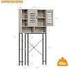 Amazon.com: APPOLYN Over The Toilet Storage Cabinet with Shelves and ...