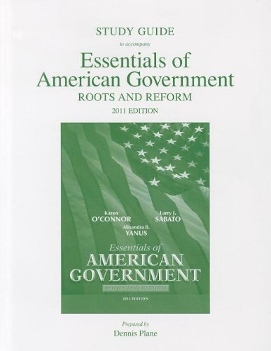 Amazon.com: Study Guide to Accompany Essentials of American Government ...
