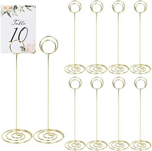 Amazon.com: Atopxing 10pcs 4.7" Place Card Holders, Sturdy Table Number ...