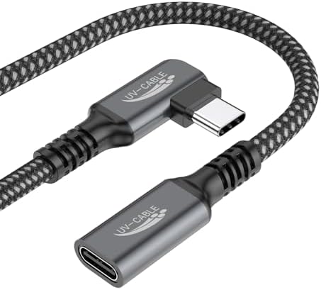 Amazon.com: UseBean Right Angle USB C Extension Cable 0.6FT, 90 Degree ...