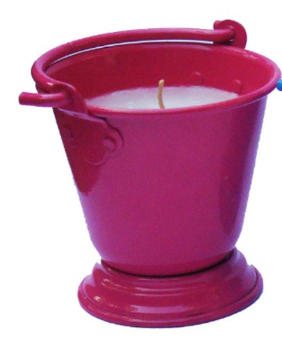 Tarana Design Studio Stainless Steel Bucket Wax Candle (Large, Purple ...