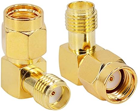 Amazon.com: Boobrie RP-SMA 90 Degree Adapter RP-SMA Male to SMA Female Right Angle Connector ...