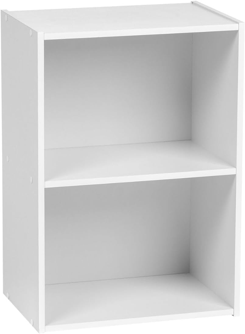 Amazon.com: IRIS USA 2-Tier Open Cubby Storage Shelf, Small Sturdy ...