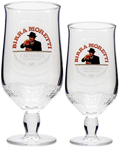 Birra Moretti 2/3 Pint Beer Glass Chalice (1 Glass) from GarageBar ...