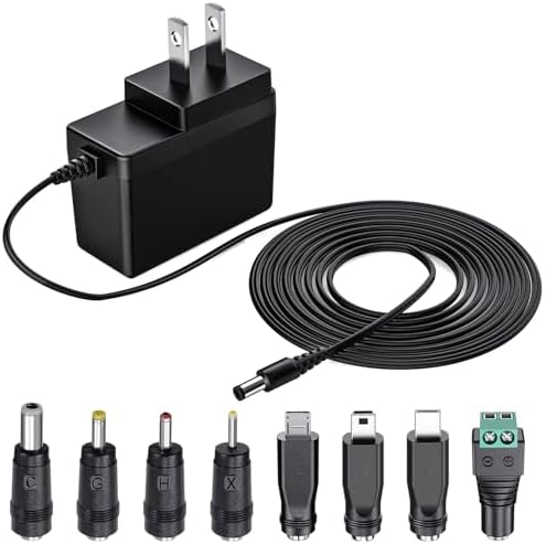 Amazon.com: UL Listed 5V 1A DC Power Supply Adapter with 8 DC ...