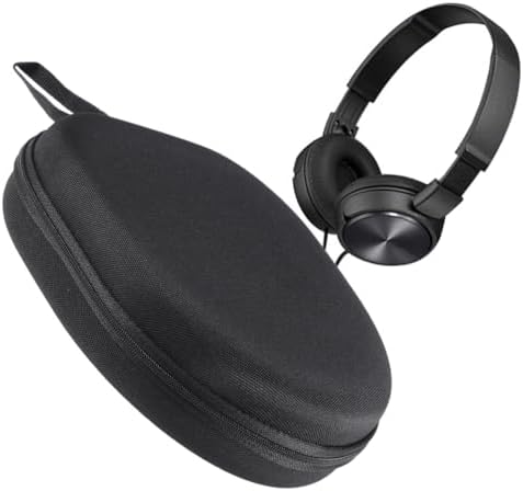 Amazon.com: UKCOCO Black Color Hard Shell Large Carrying Headphones ...