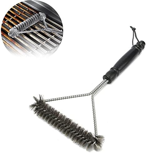 KOKSI Barbecue Brush, Stainless Steel Grill Cleaning Brush Heavy Duty ...