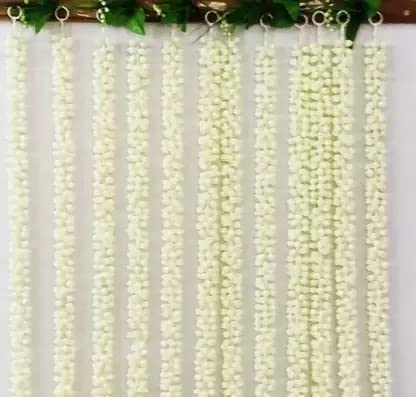 Buy Orange Electrodes Artificial Jasmine Mogra Flowers Ladi/Artificial ...