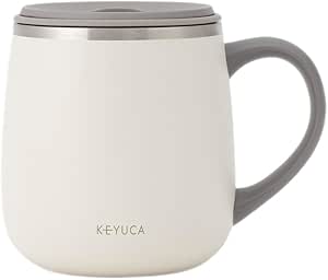 Amazon.co.jp: [ケユカ] KEYUCA pomaステンレスマグ 400ml フタ付き アイボリー : ホーム＆キッチン