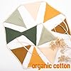 Fabric Bunting Banner,Triangle Baby Bunting for Nursery,Double Sided ...