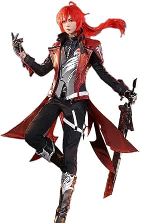 Amazon.com: KIRA KIRA Diluc Cosplay Costumes Doki SR Game Genshin ...