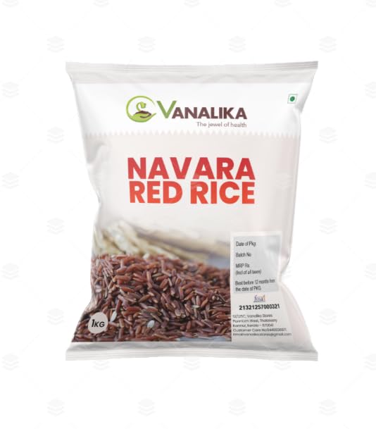 Vanalika Navara Red Rice 1Kg/ Laal Chawal/Natural and Premium navara ...
