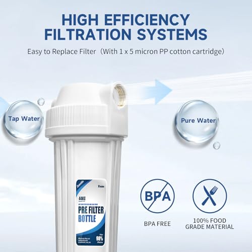 Whole House Water Filter Housing, Fit 10"x2.5" Sediment etc Filters for ...