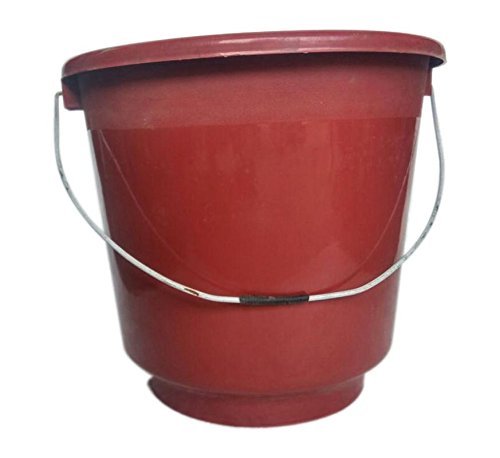 Balaji Plastic Bucket, 13 Ltr. Red (Pack of 3) : Amazon.in: Home ...