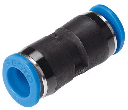 Festo QSM-4 QSM Mini Series Push-in Connector, 4 mm Tube x 4 mm Tube ...