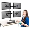 Amazon.com: Stand Steady 4-Monitor Mount | Height-Adjustable Stand with ...
