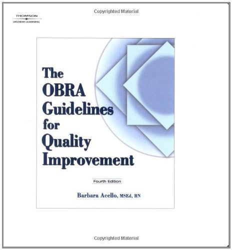 The OBRA Guidelines For Quality Improvement: 9780766842014: Medicine ...