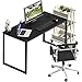 SHW Home Office Computer Desk, Black, 48-Inch (121 cm W x 60 cm D ...