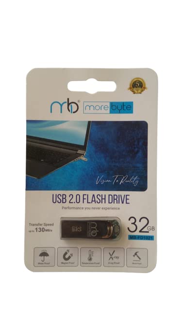 32gb 2.0 USB Pen Drive/Flash Drive with Metal Body External Storage ...