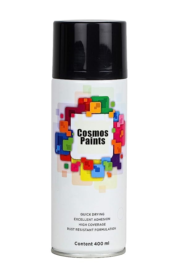 Cosmos Matt Black Spray Paint-400ML : Amazon.in: Home Improvement