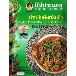 Amazon.com : Mae Pranom Phad Prig Khing Curry Paste 1.76 Oz (Pack of 3 ...