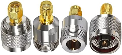 TUOLNK Koaxialadapter Anschlusskit SMA zu N Anschlusskit Abdeckung N zu SMA Antennenrouter/Wi Fi ...