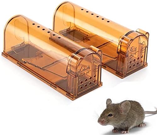 GKYZBB 2 pcs Humane Mouse Trap,Catch and Release Mouse Traps, Reusable ...