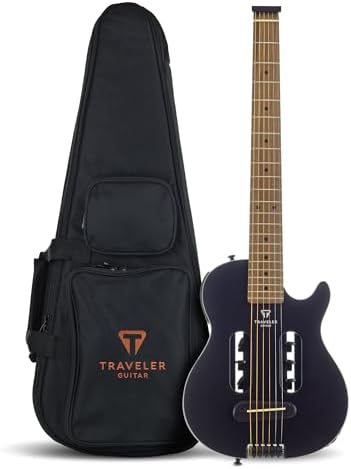 Amazon.com: Traveler Guitar Escape Mark III Black Satin Acoustic Guitar ...
