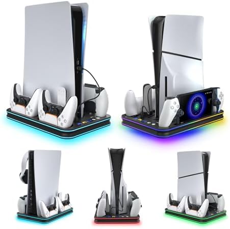 Amazon.com: PlayStation Portal Charger, PS5 Stand and Cooling Station ...