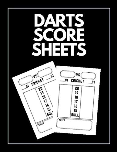 Darts Score Sheets Book Large Darts Game Record Keeper Book ...