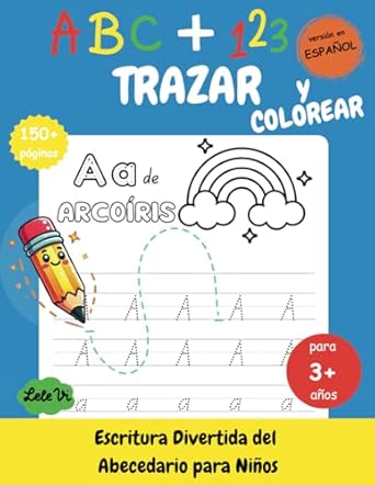 Libro de Actividades para Trazar y Colorear: Escritura Divertida del ...