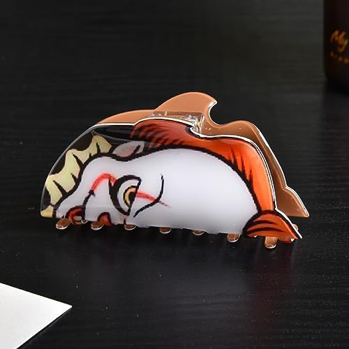 Amazon.com : 2023 New Scary Halloween Clown Hair Claw Clips for Women ...
