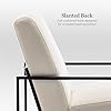Amazon.com: eLuxurySupply Accent Chair - Low Profile Modern Slant ...