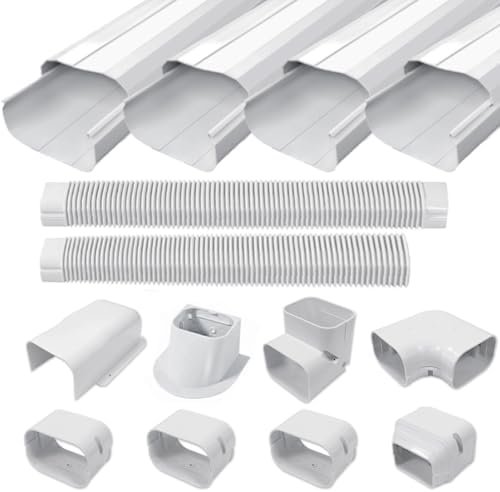 Amazon.com: Nouscan 3" 16Ft Mini Split Line Set Cover with Flexible ...