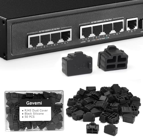Amazon.com: RJ45 Dust Cover Ethernet Port Cover for Ethernet Switch ...