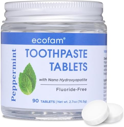 Amazon.com : Ecofam Toothpaste Tablets – Wintergreen | Chewable ...