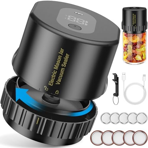 Amazon.com: YYKINS Electric Mason Jar Vacuum Sealer Kit, 2024 Auto Jar ...