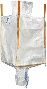 Bigbagland 5x Jumbo Builders Bags with filling skirt & discharge spout ...