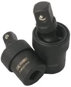 Cal-Hawk (2 pc) 1/2" 3/8" Inch Drive Swivel Universal Joint Air Impact ...