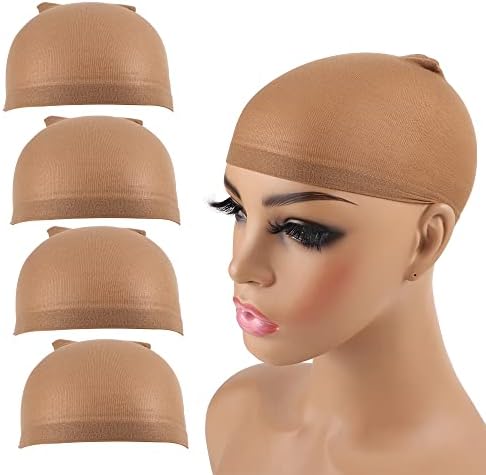 Amazon.com: Orientfashion 10packs-20 pieces Brown Stocking Wig Caps Stretchy Nylon Wig Caps for ...