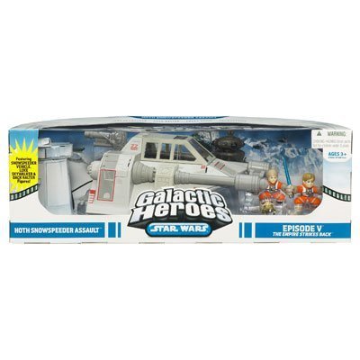 Amazon.com: STAR WARS Hoth Snowspeeder Assualt Galactic Heroes Cinema ...